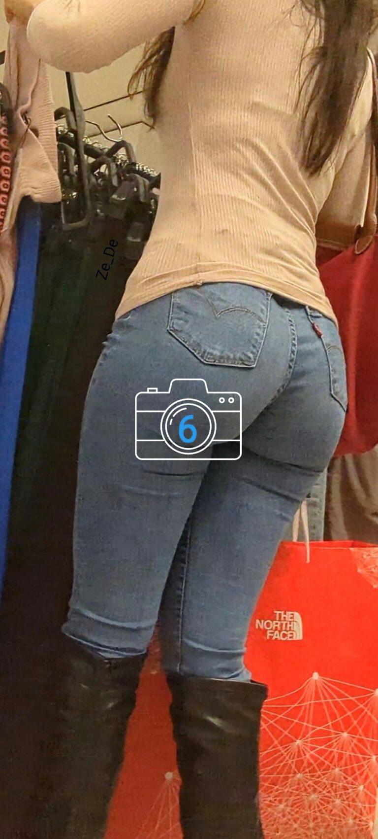 Jeans Ass Candid Teens
