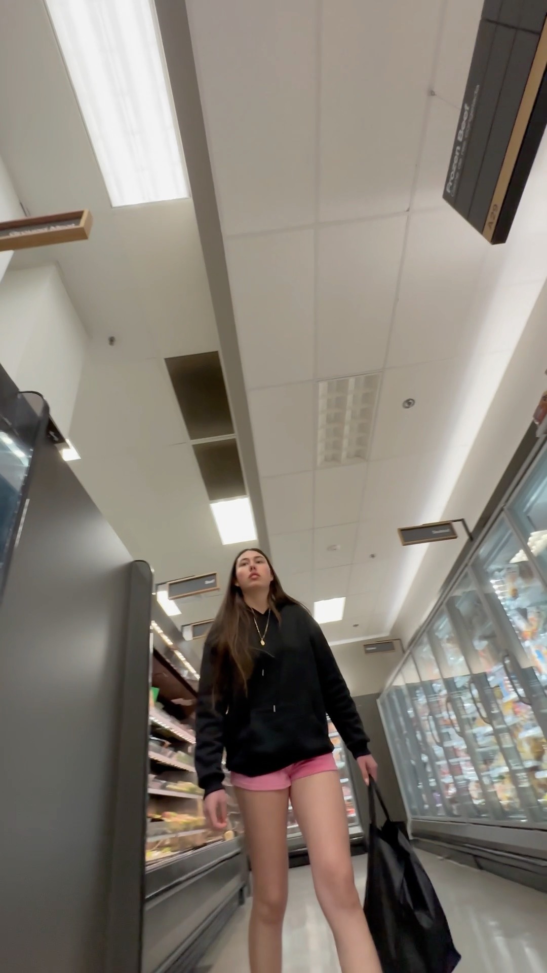 Teen cheek ass upshot in pink shorts - Candid Teens